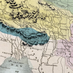 1835 Map of the Chinese Empire and Japan - Etsy