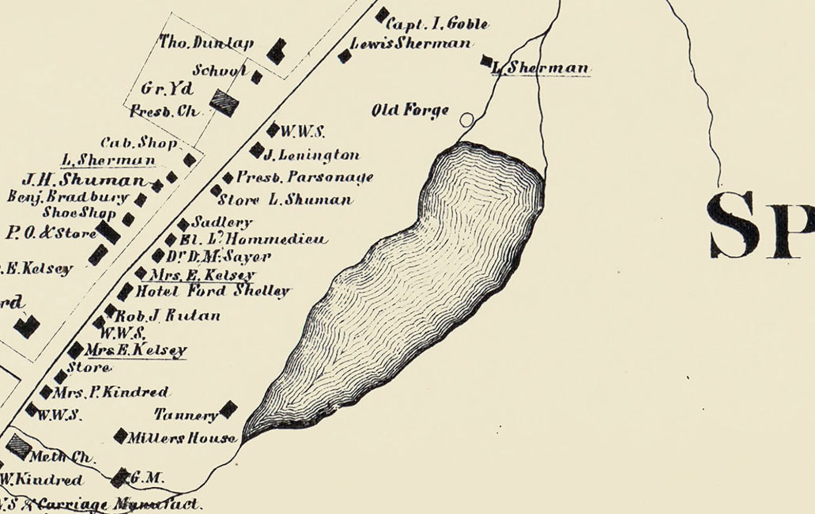 1860 Map of Sparta Sussex County New Jersey - Etsy