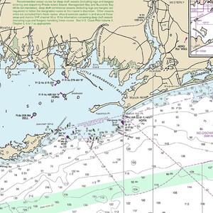 2017 Nautical Map of Block Island Sound and Approaches - Etsy