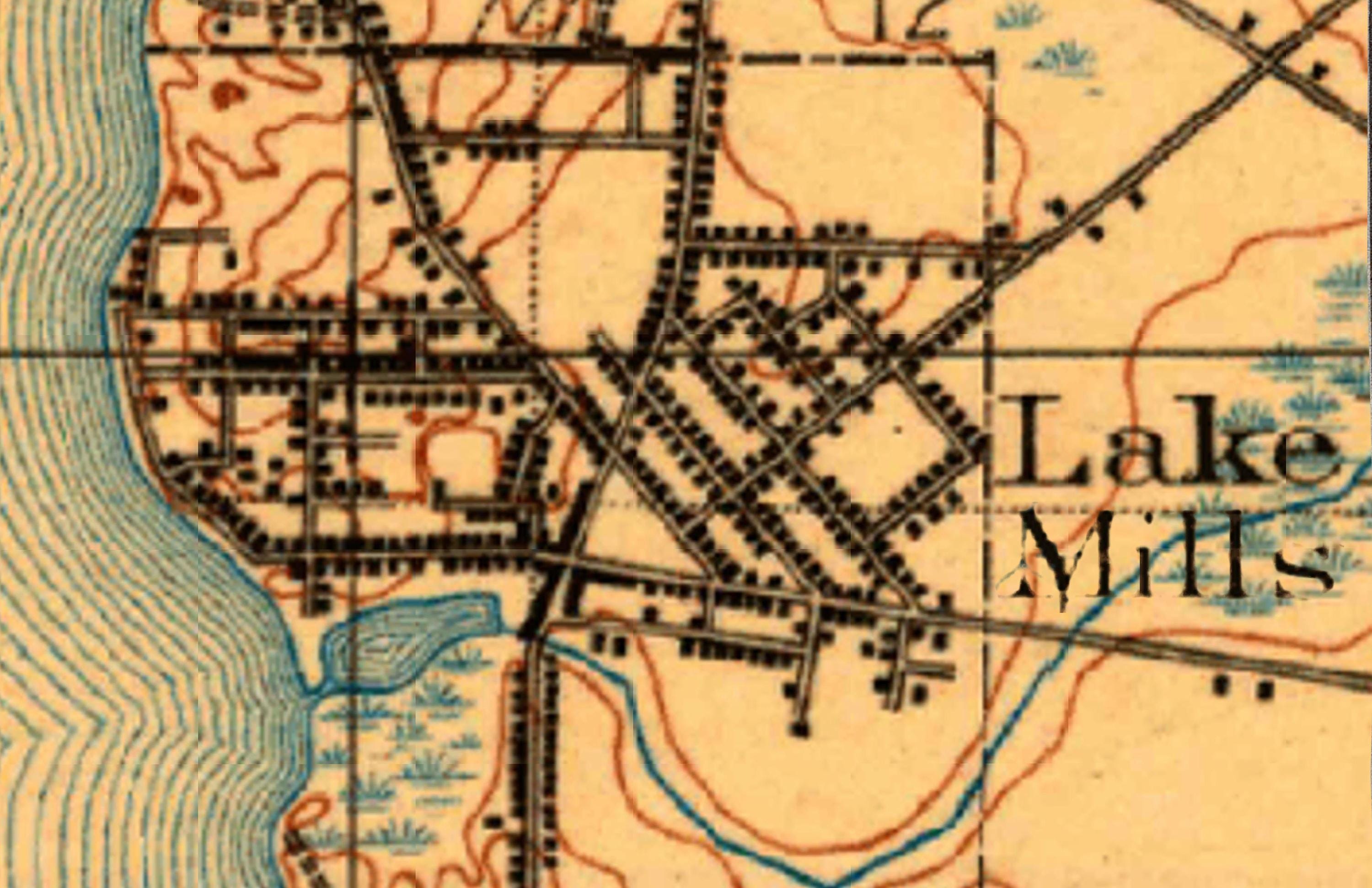 1945 Map of Rock Lake Jefferson County Wisconsin - Etsy