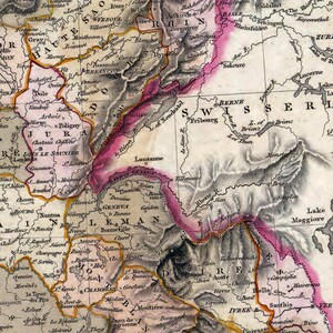 1813 Map of France - Etsy