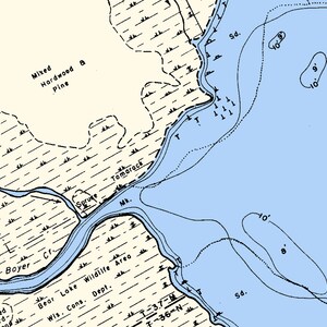1965 Map of Bear Lake Barron and Washburn County Wisconsin - Etsy