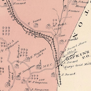 1876 Map of Morris Township Greene County Pennsylvania - Etsy