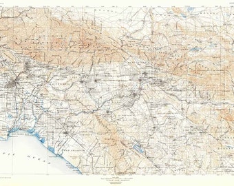 Map of Mojave Desert - Etsy