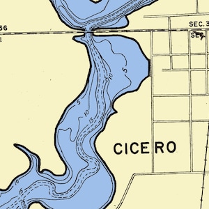 1959 Map of Morse Reservoir Hamilton County Indiana - Etsy