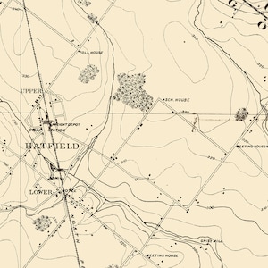 1881 Map of Hatfield Region Montgomery County Pennsylvania - Etsy