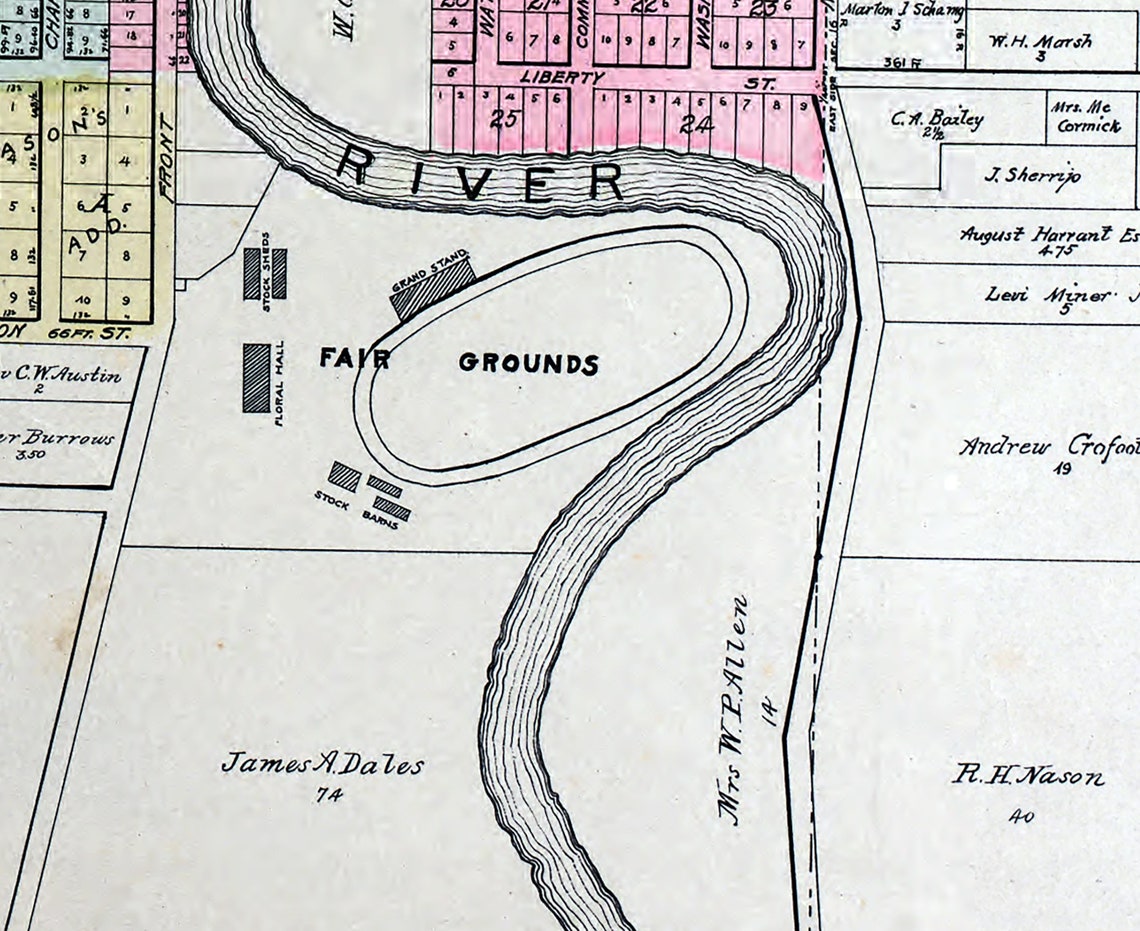 1896 Map of Chesaning Saginaw County Michigan - Etsy