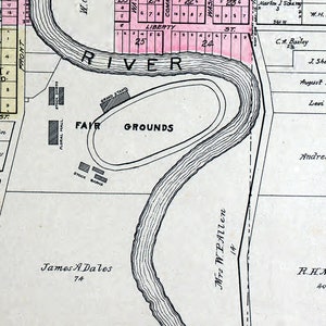 1896 Map of Chesaning Saginaw County Michigan - Etsy