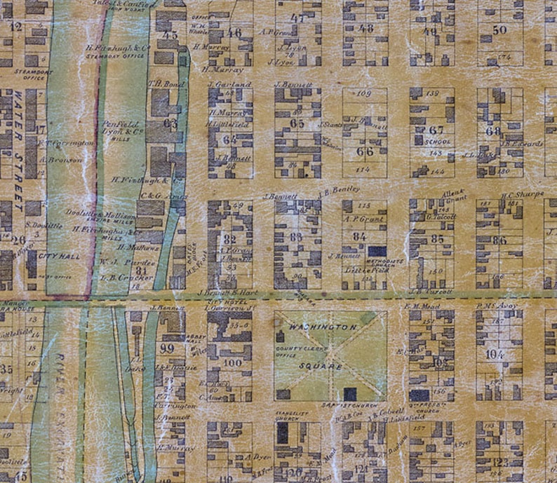 1851 Map of Oswego Oswego County New York - Etsy