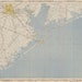 1950 Map of Galveston & Houston Texas - Etsy