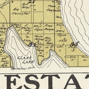 1914 Map of Jacksonport Township Door County Wisconsin - Etsy