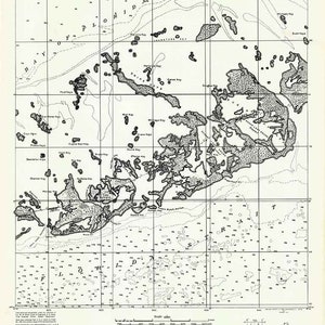 1921 Topo Map of Sugar Loaf Key Quad Florida - Snipe Keys - Etsy