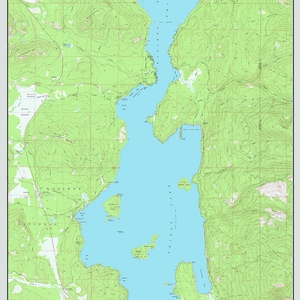 1967 Map of Priest Lake Idaho - Etsy