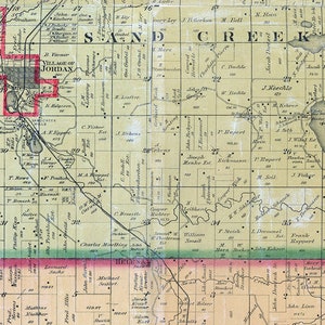 1880 Farm Line Map of Scott County Minnesota - Etsy