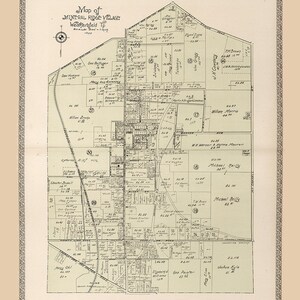 1899 Map of Mineral Ridge Village Trumbull County Ohio - Etsy