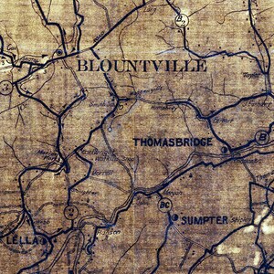1922 Map of Sullivan County Tennessee - Etsy