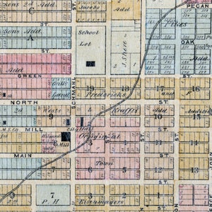 1874 Map of Mascoutah St Clair County Illinois - Etsy