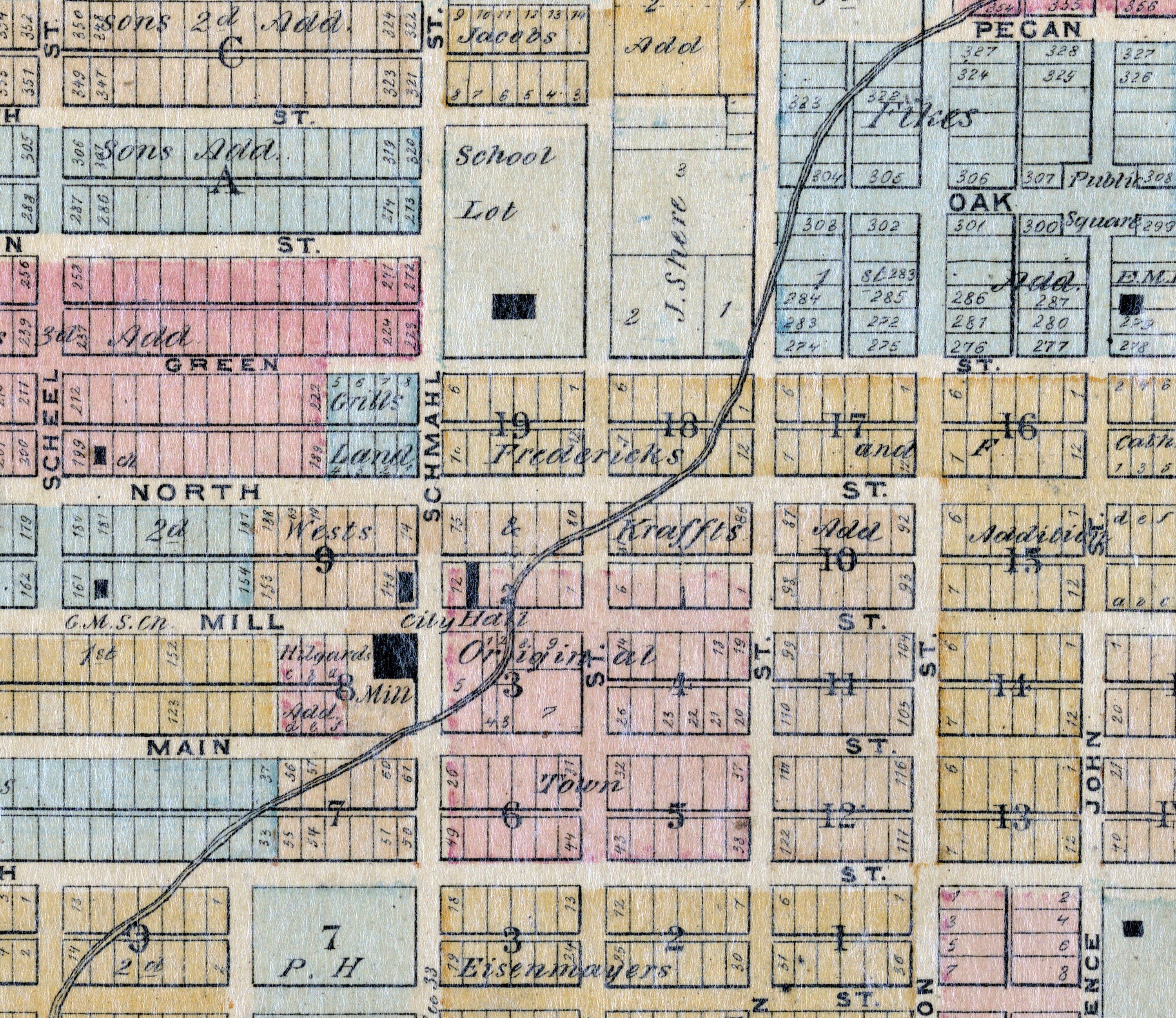 1874 Map of Mascoutah St Clair County Illinois - Etsy