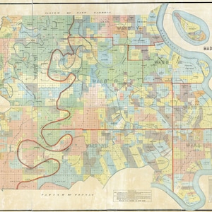 1891 Map of Madison Parish (county) Louisiana Tallulah - Etsy