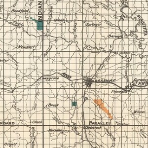 1903 Map of Chickasaw Nation Indian Territory - Etsy