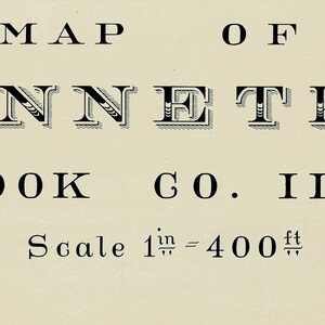 1911 Map of Winnetka Cook County Illinois - Etsy