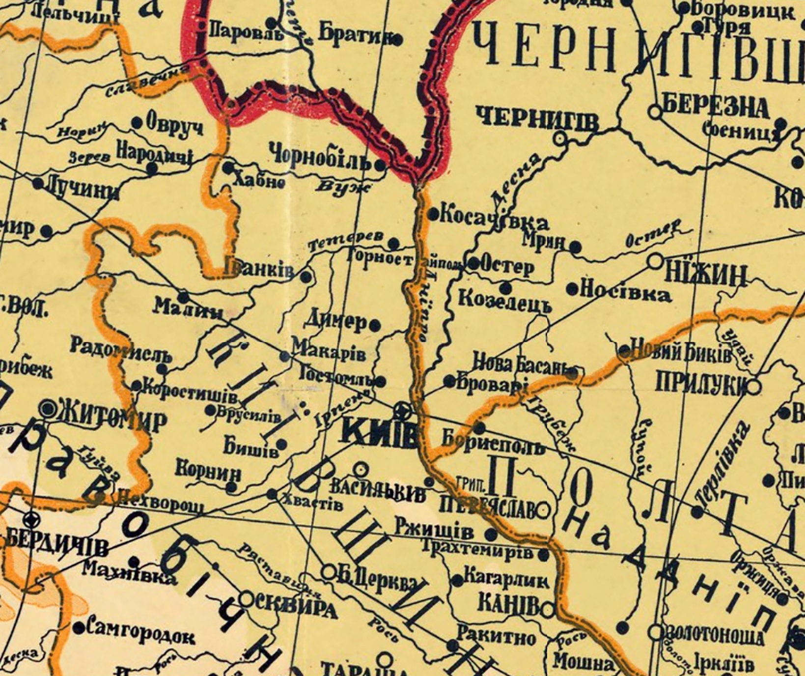 1922 Map of Ukraine Administrative and Political Districts - Etsy