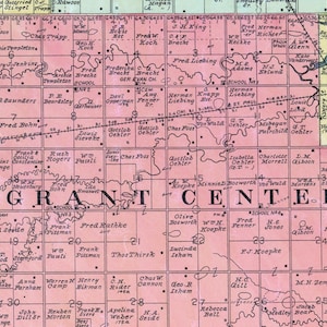 1899 Map of Grant County South Dakota Milbank - Etsy