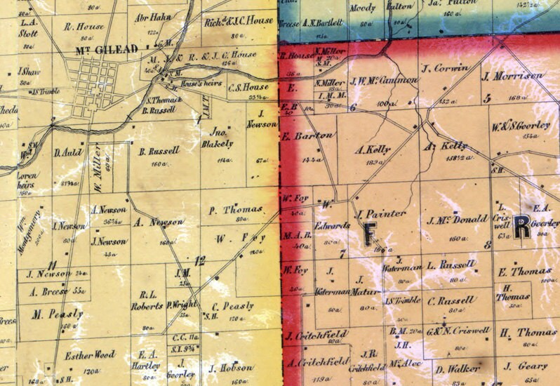 Morrow County Gilead Twp Plat Map