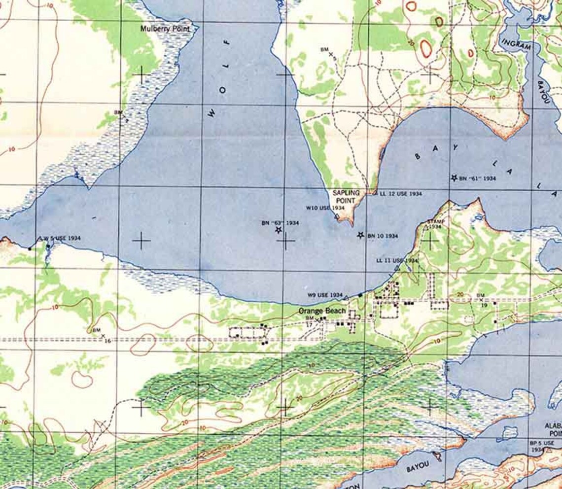 1944 Topo Map of Miflin Alabama Quadrangle - Etsy