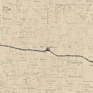 1897 Farm Line Map of Franklin County Texas - Etsy