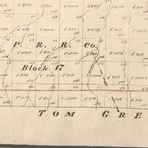 1889 Farm Line Map of Mitchell County Texas - Etsy
