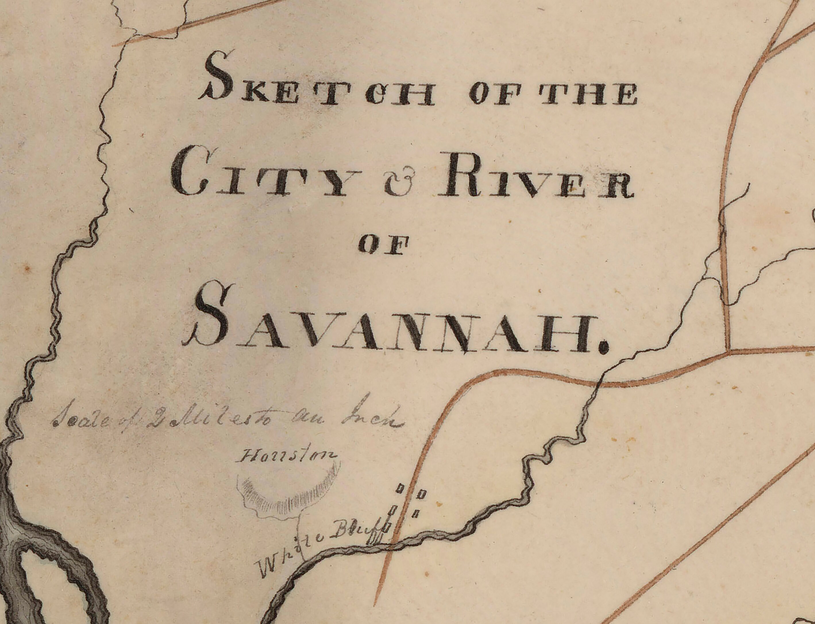 1815 Map of the City and River of Savannah Georgia - Etsy