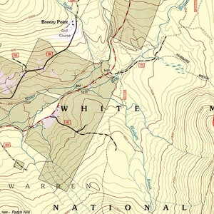 1995 Topo Map of Mount Kineo New Hampshire White Mountains - Etsy
