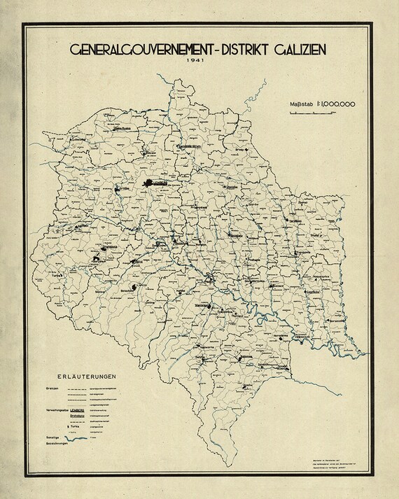 Galicia Austria Cities And Towns Map Of Galicia 1779 1783