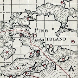 1920 Map of Vermilion Burntside and Trout Lake Minnesota - Etsy