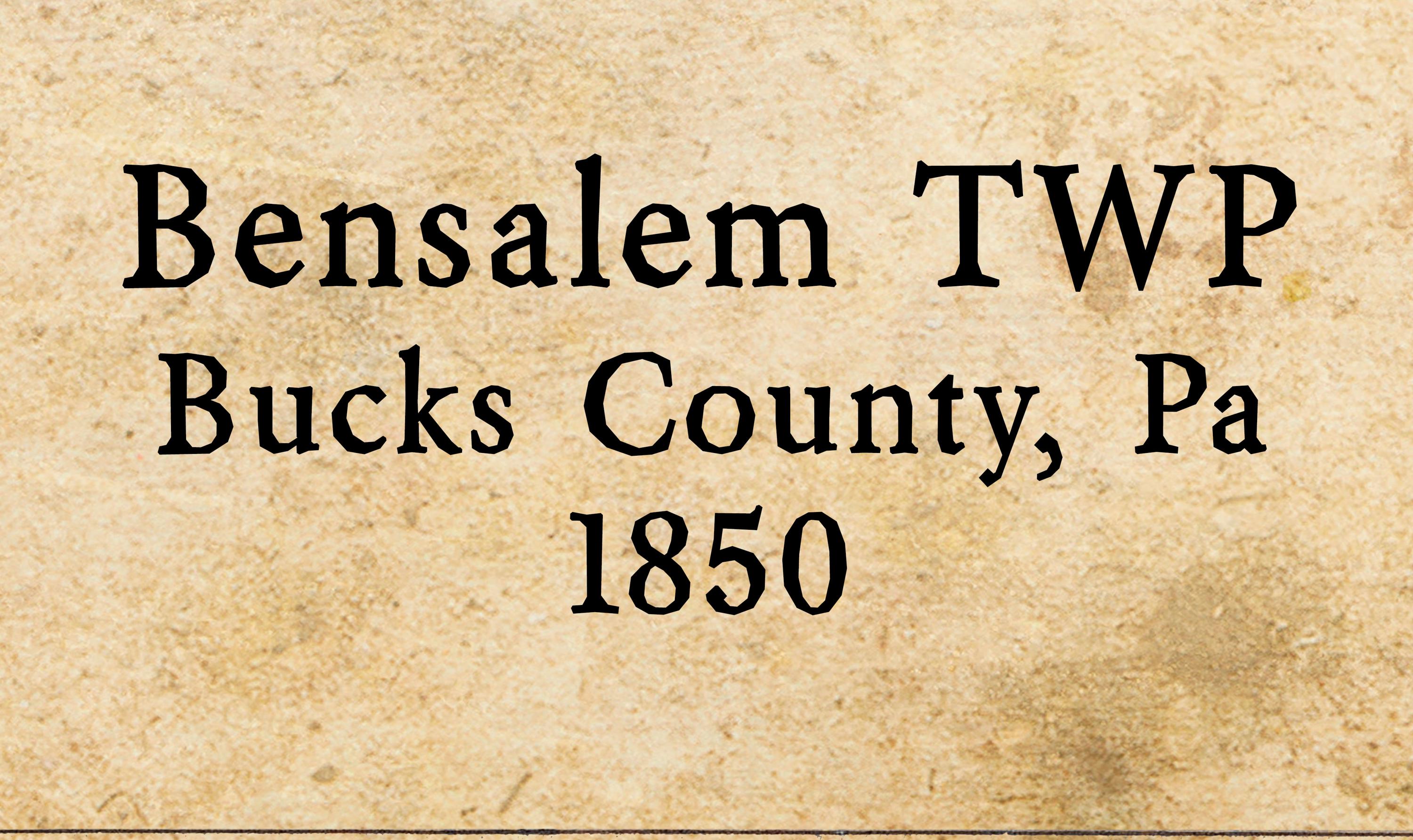 1850 Map of Bensalem Township Bucks County Pennsylvania - Etsy