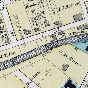 1886 Map of Mannington Marion County West Virginia - Etsy