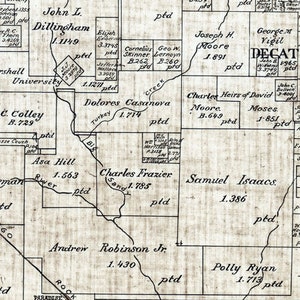 1895 Map of Wise County Texas - Etsy