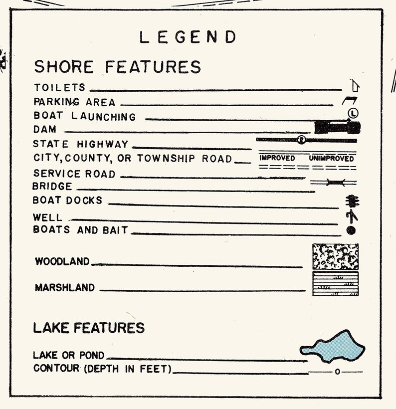 1960 Map of Knox Lake Berlin Township Knox County Ohio - Etsy