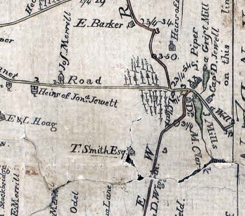 1793 Map of Stratham New Hampshire - Etsy