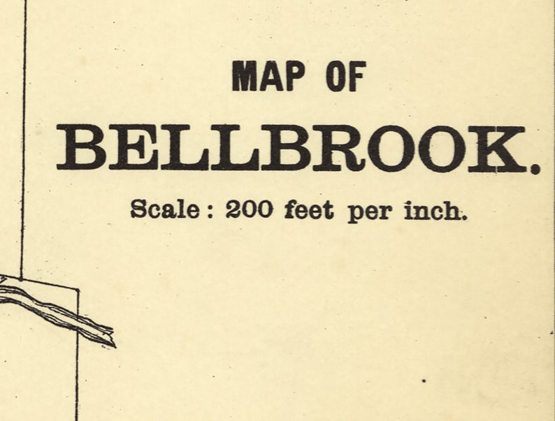 1896 Town Map of Bellbrook Greene County Ohio - Etsy