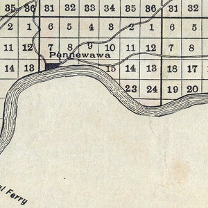 1896 Map of Whitman County Washington - Etsy