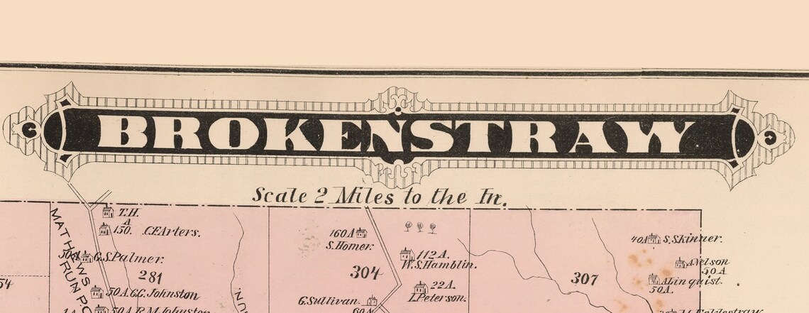 1878 Map of Brokenstraw Township Warren County Pennsylvania - Etsy