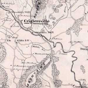 1866 Map of Madison County Virginia - Etsy
