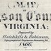 1866 Map of Nelson County Virginia Family Names Genealogy - Etsy Canada