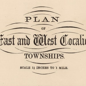 1864 Map of East and West Cocalico Township Lancaster County ...