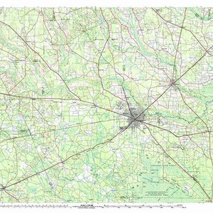1978 Topo Map of Waycross Georgia Quadrangle - Etsy