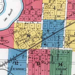 1904 Town Map of Ishpeming Marquette County Michigan - Etsy