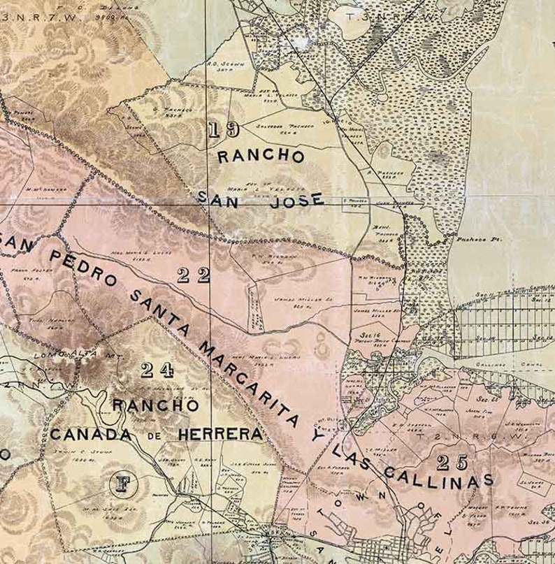 1892 Map of Marin County California - Etsy