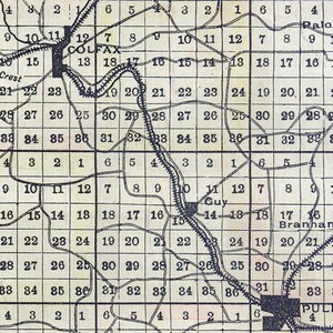 1896 Map of Whitman County Washington - Etsy